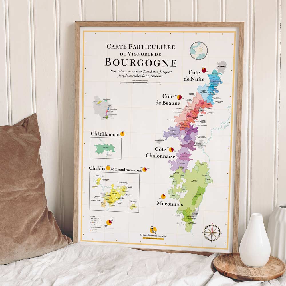 The Burgundy Wine Map